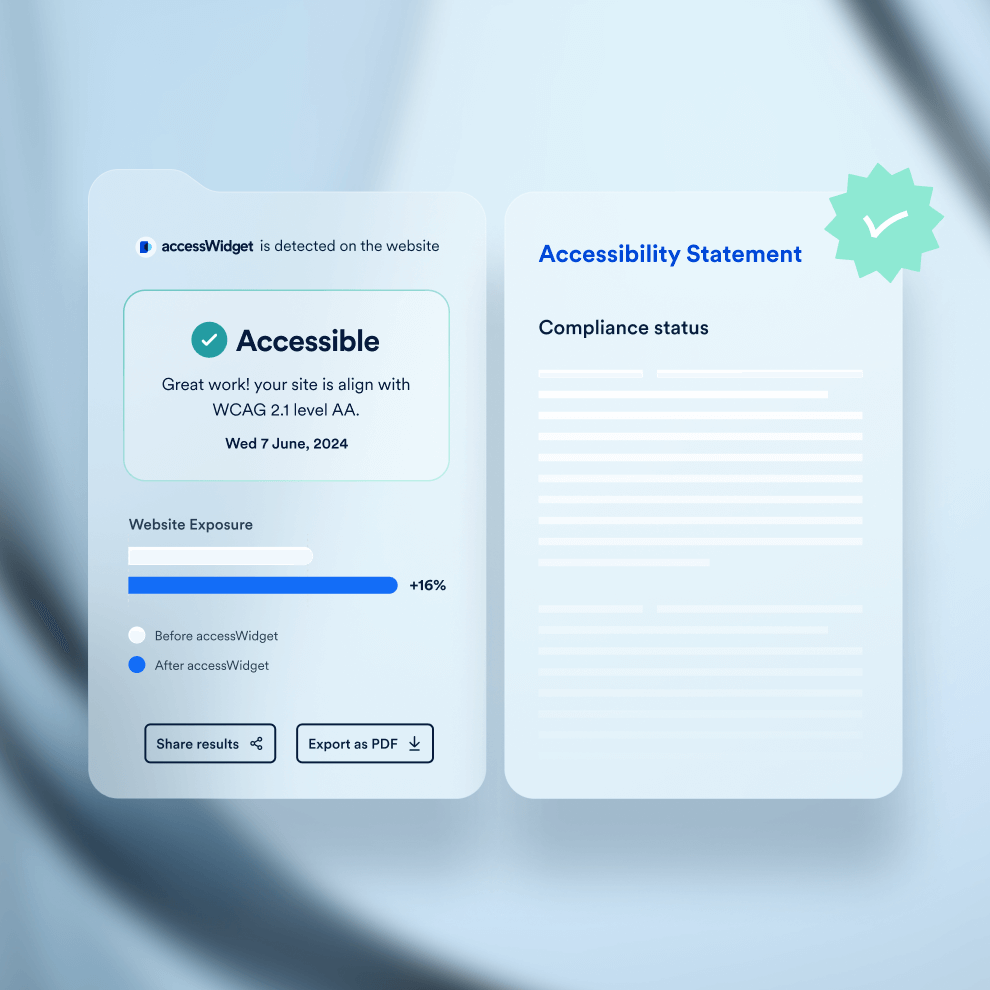 accessWidget - Accessibility Widget for WCAG & ADA Compliance - accessiBe